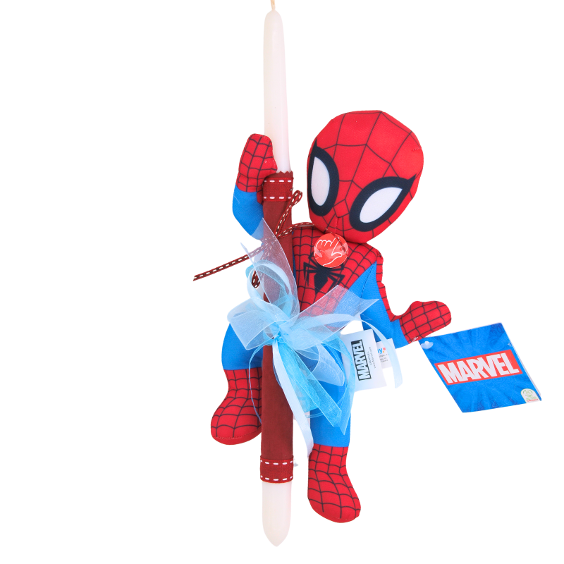 Πασχαλινή Λαμπάδα Spiderman Marvel Με Ήχο Λούτρινο 30cm