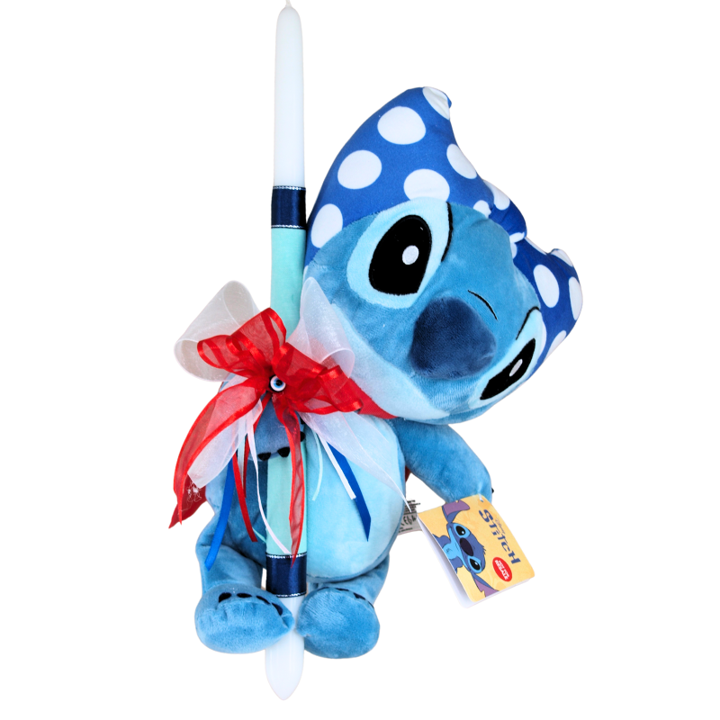 Πασχαλινή Λαμπάδα Stitch Iconic Laundry Λίλο & Στιτς Λούτρινο 30cm Disney